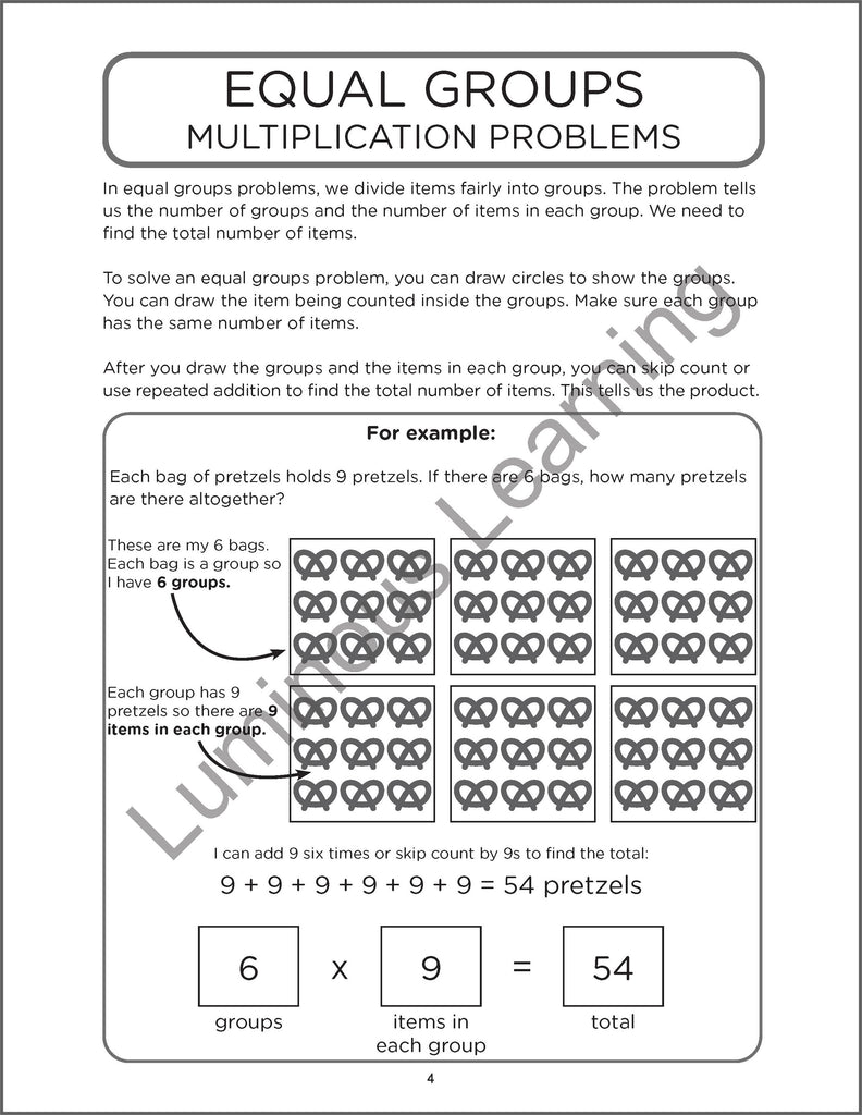 Multiplication and Division Word Problems - Grade 3 Math Workbook: Mak
