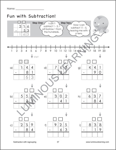 Grade 3 Addition and Subtraction Workbook