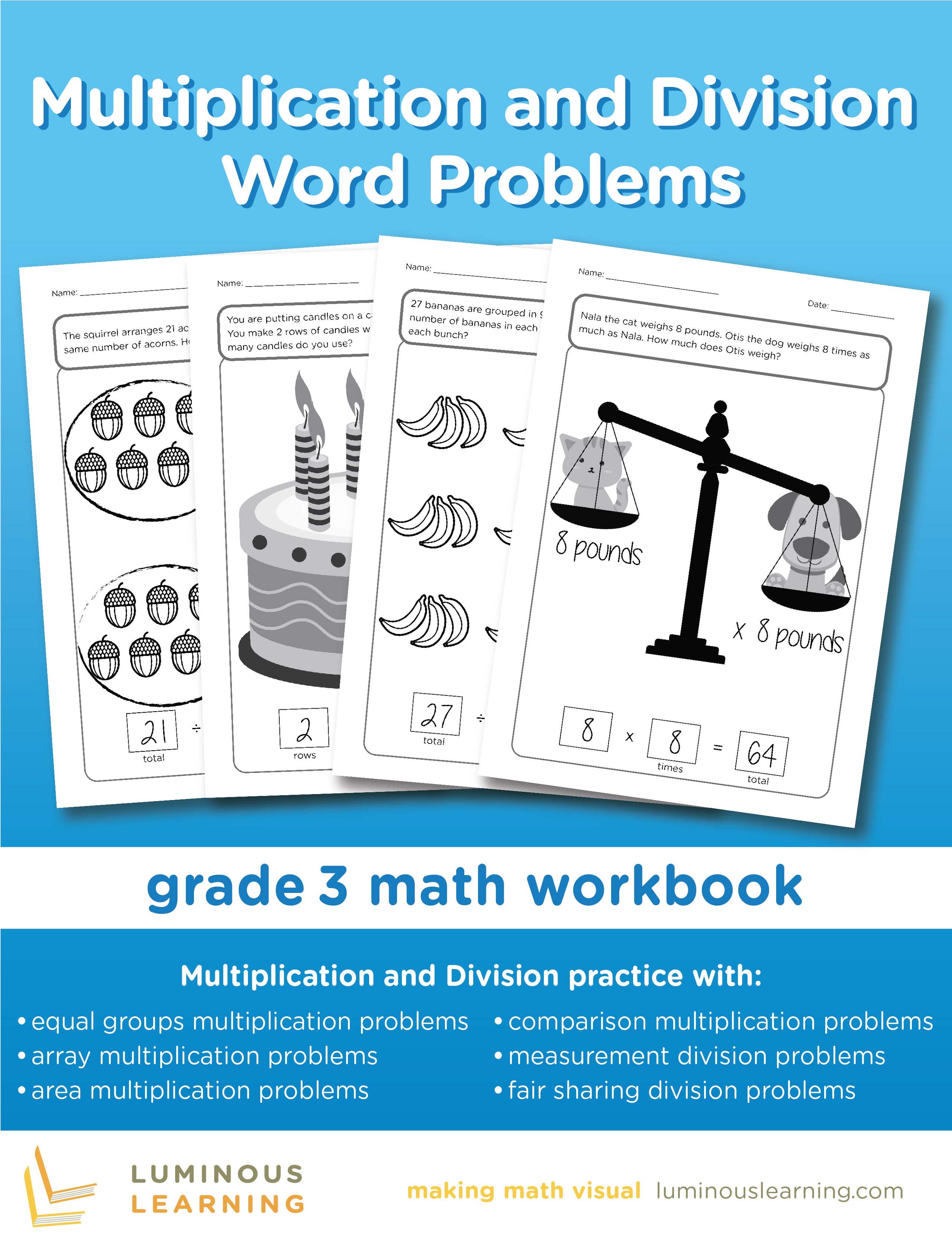 Multiplication And Division Word Problems Division: Word Problems