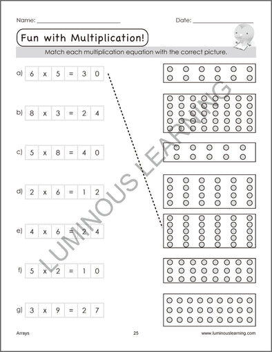 Grade 3 Multiplication and Division Workbook