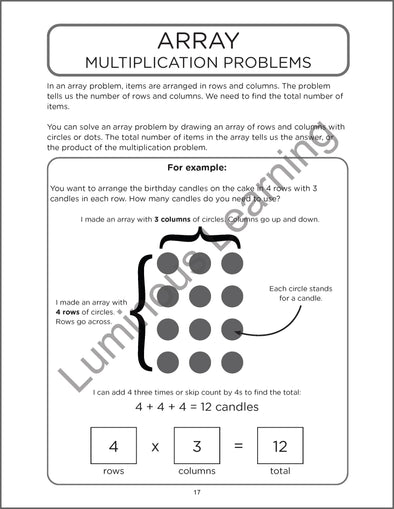 Multiplication and Division Word Problems - Grade 3 Math Workbook: Mak