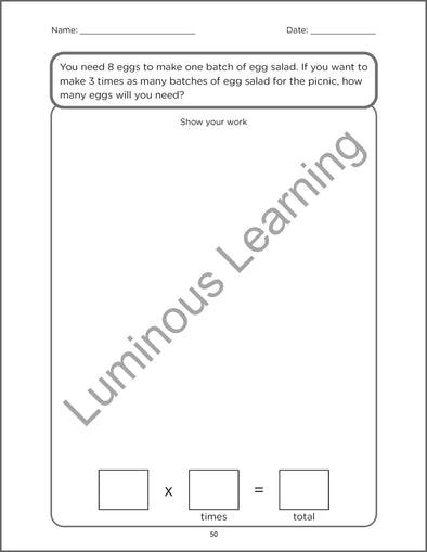 Multiplication and Division Word Problems - Grade 3 Math Workbook: Mak