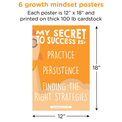 Motivational Classroom Posters for Teachers | Growth Mindset Classroom
